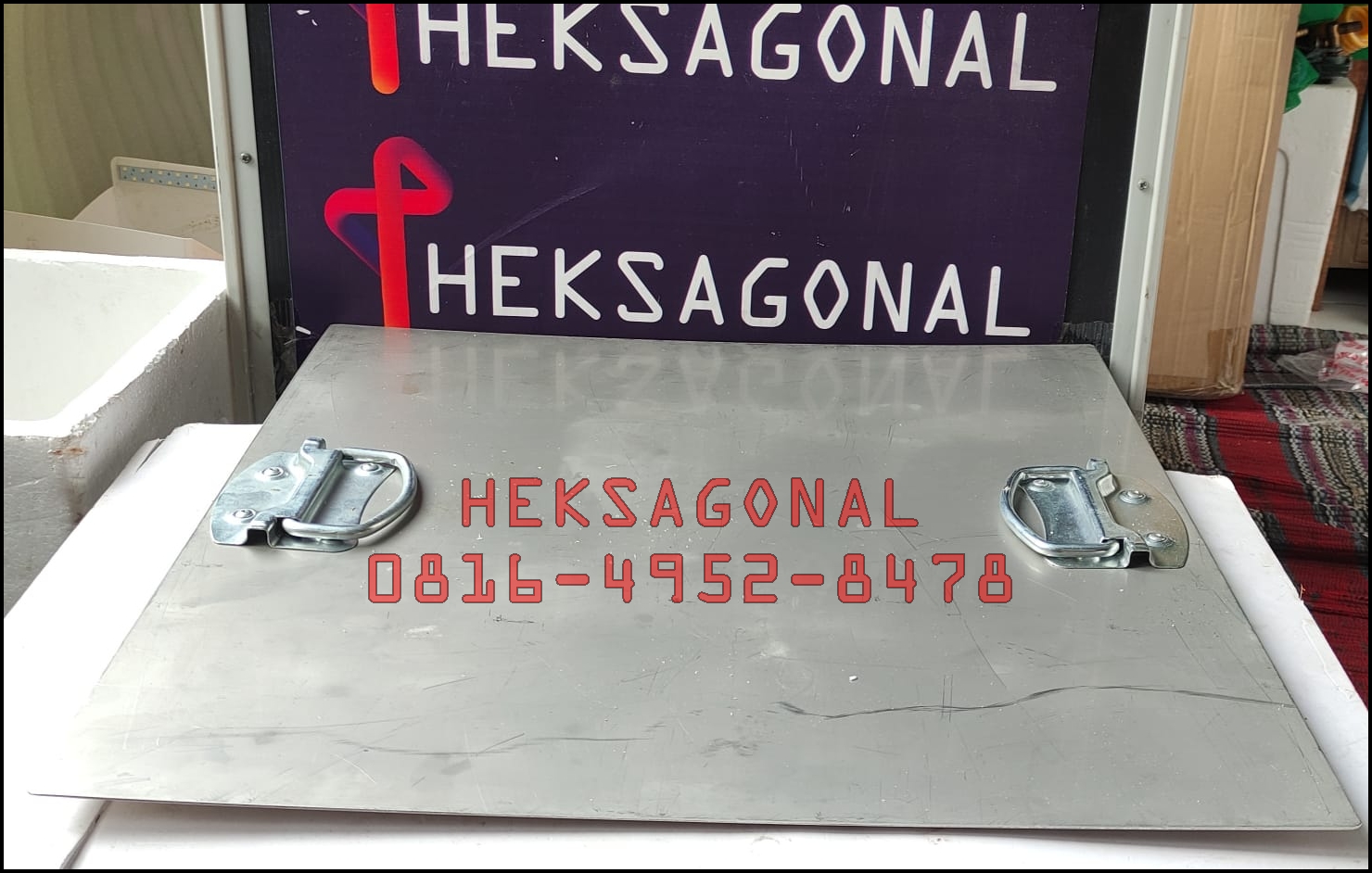 Base Plate Slump Test Stainless Steel Plat Alas Slump Test BPN - Heksagonal