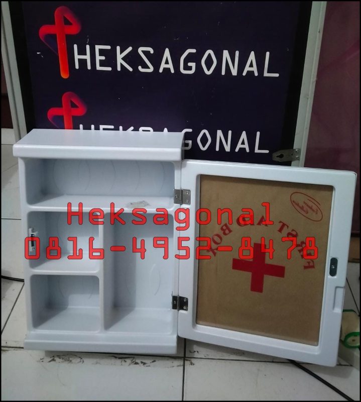 Kotak obat P3K dinding first aid box MC-11 maspion Balikpapan – Heksagonal