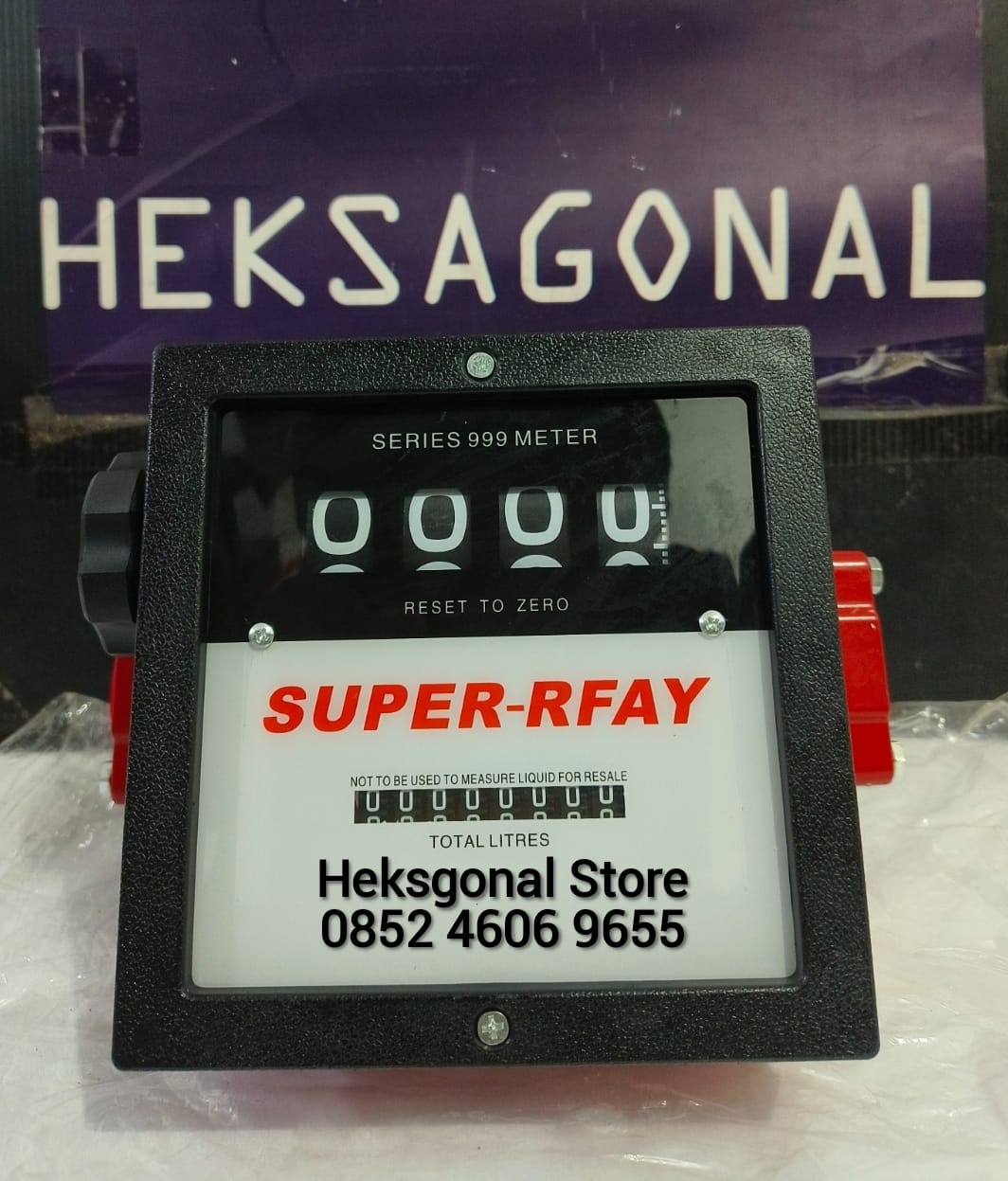 Flowmeter 4 Digit 1.5Inch Meteran Solar BBM Balikpapan - Heksagonal