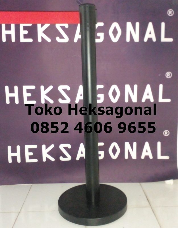 Tiang Antrian Queue Line Separator Stainless Balikpapan - Heksagonal