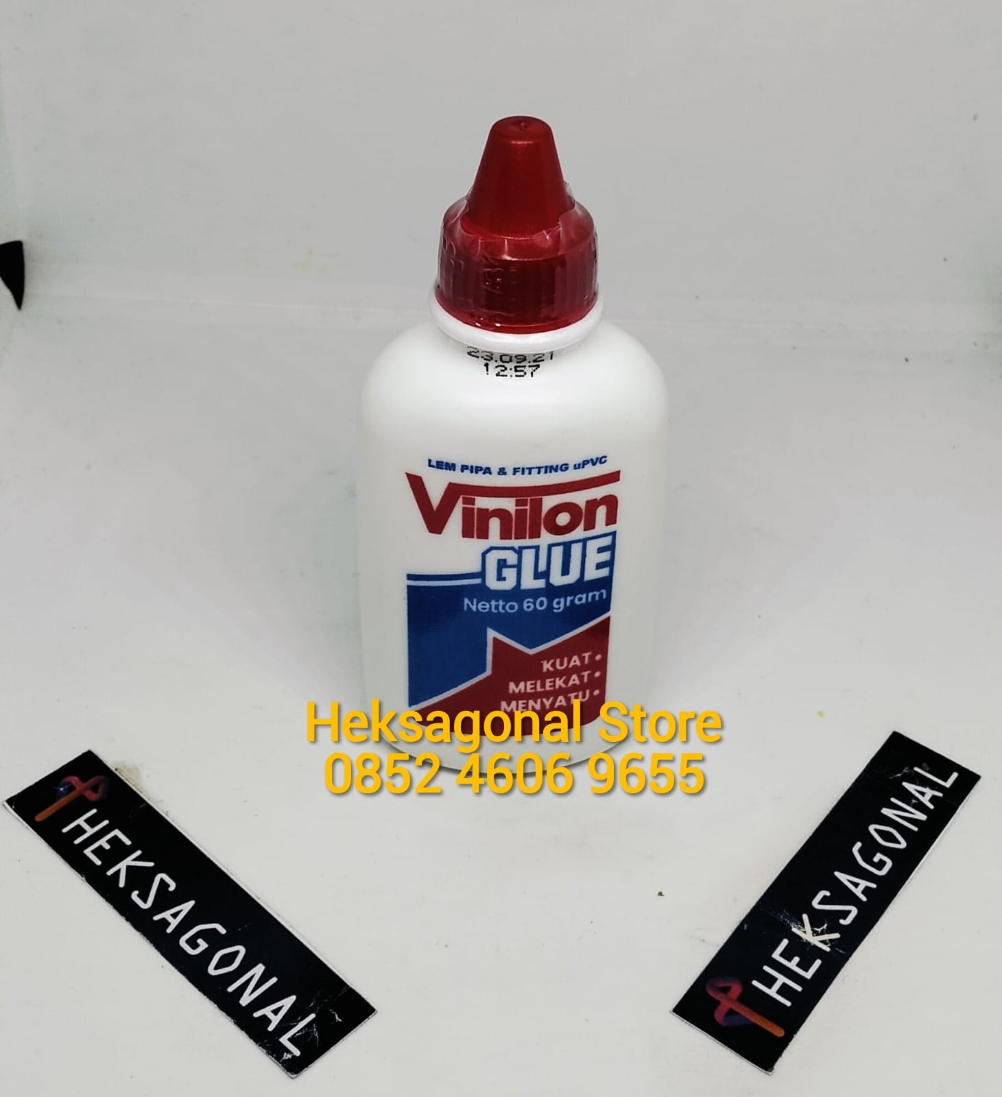 Vinilon Glue Lem Vinilon Lem Pipa PVC Vinilon 60GR Balikpapan - Heksagonal