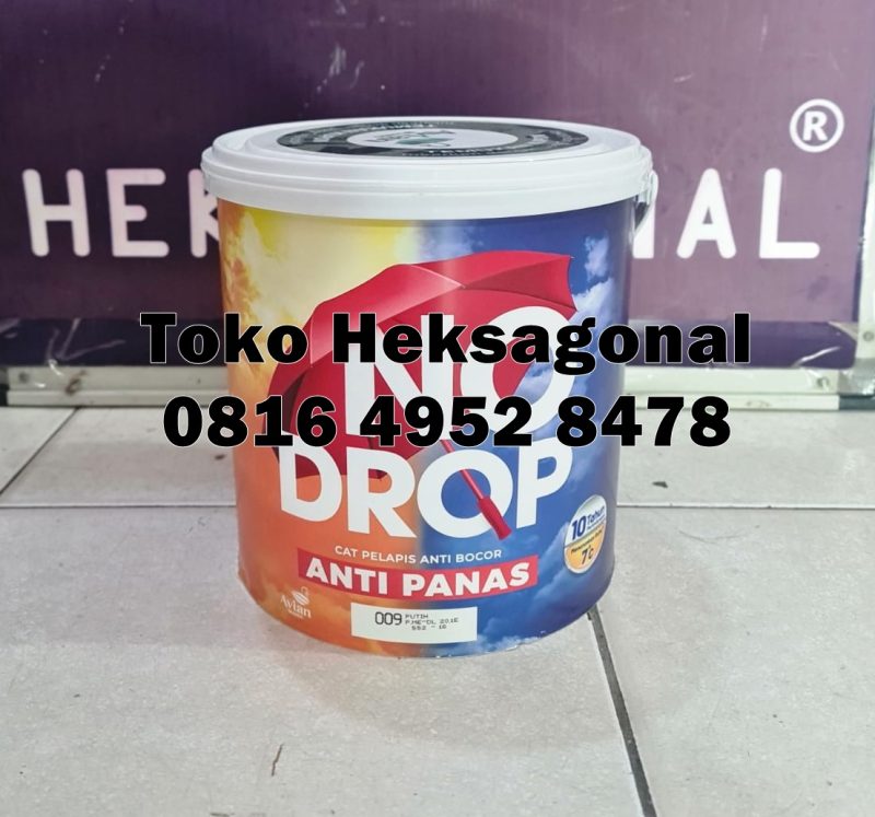 Cat no drop anti panas warna putih Balikpapan - Heksagonal