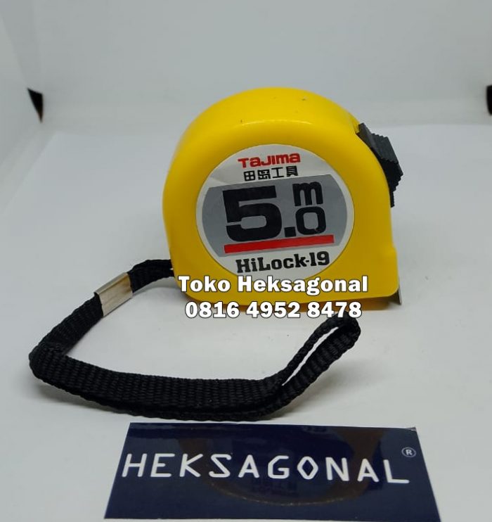 Tajima meteran Hi Lock 5M rol matic pocket ruler alat ukur meter ...