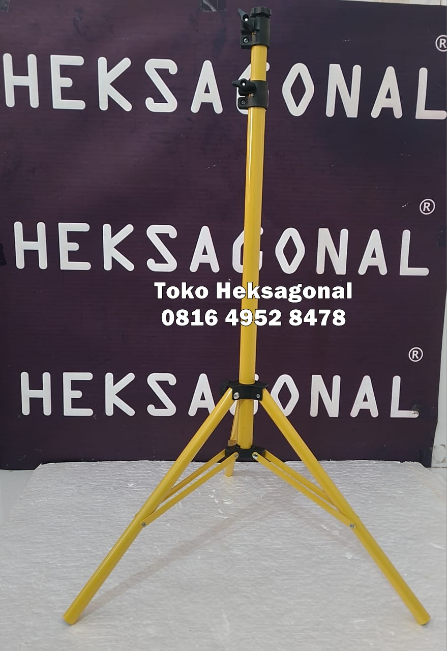 Tripod lampu sorot LED tiang lampu flood light Balikpapan - Heksagonal