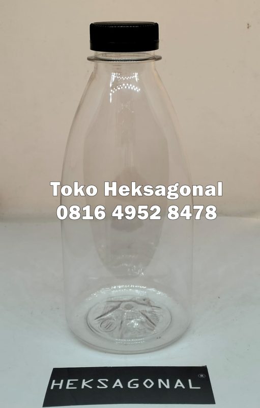 Botol Kopi Jus Plastik Cantik 350ml Balikpapan - Heksagonal