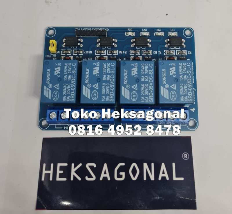 Relay 5v 4 channel output 250vac 30vdc 10a with optocoupler modul ...